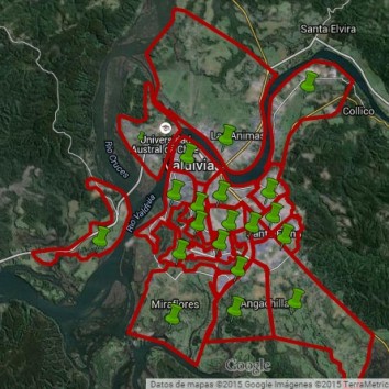 Mapa Valdivia - Codexverde
