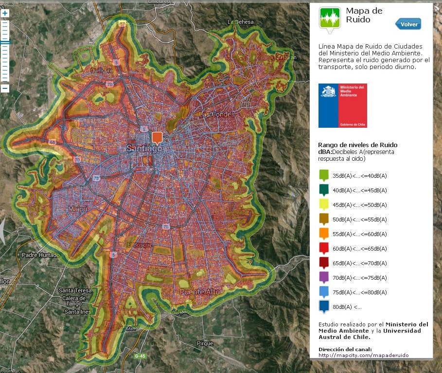 Un mapa contra un contaminante invisible, el ruido - Codexverde